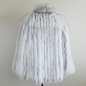 Jackets & Coats | Vintage Blue Fox Fur Large | Poshmark